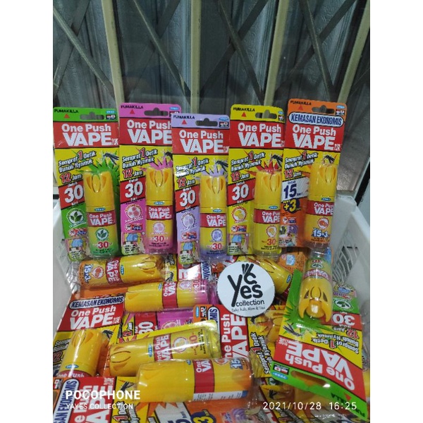 Jual One Push Vape 30 H obat nyamuk kecoa serangga mati 1 x semprot ...