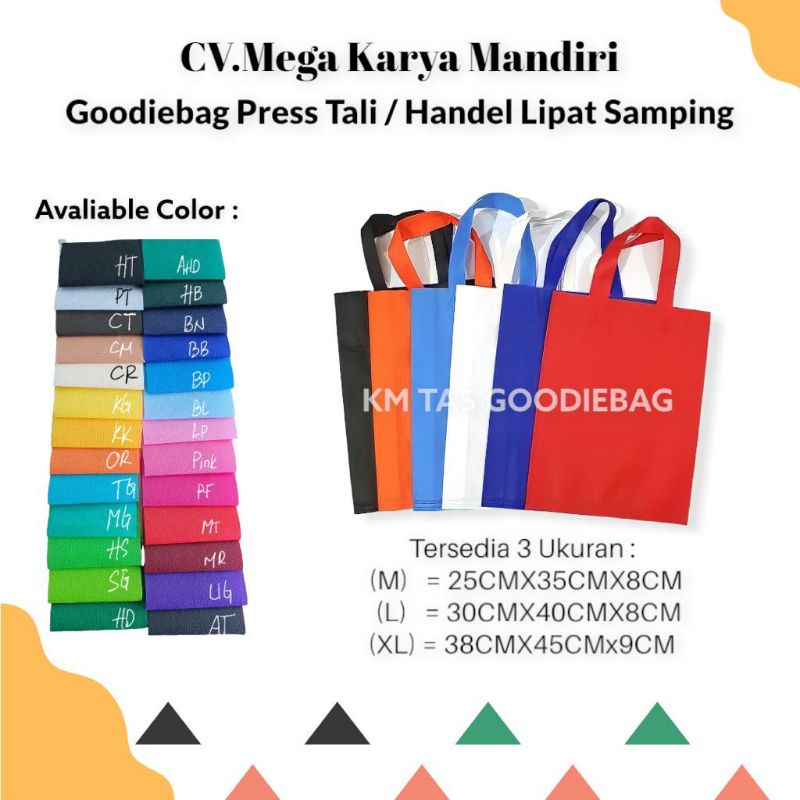 Jual TAS PRESS TALI GOODIEBAG Uk.22x30 Isi 12pcs | Shopee Indonesia