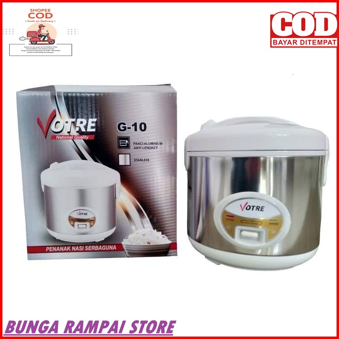 Jual MAGICOM RICE COOKER MINI 1,2 LITER VOTRE G10 MINI STAINLESS SNI ...