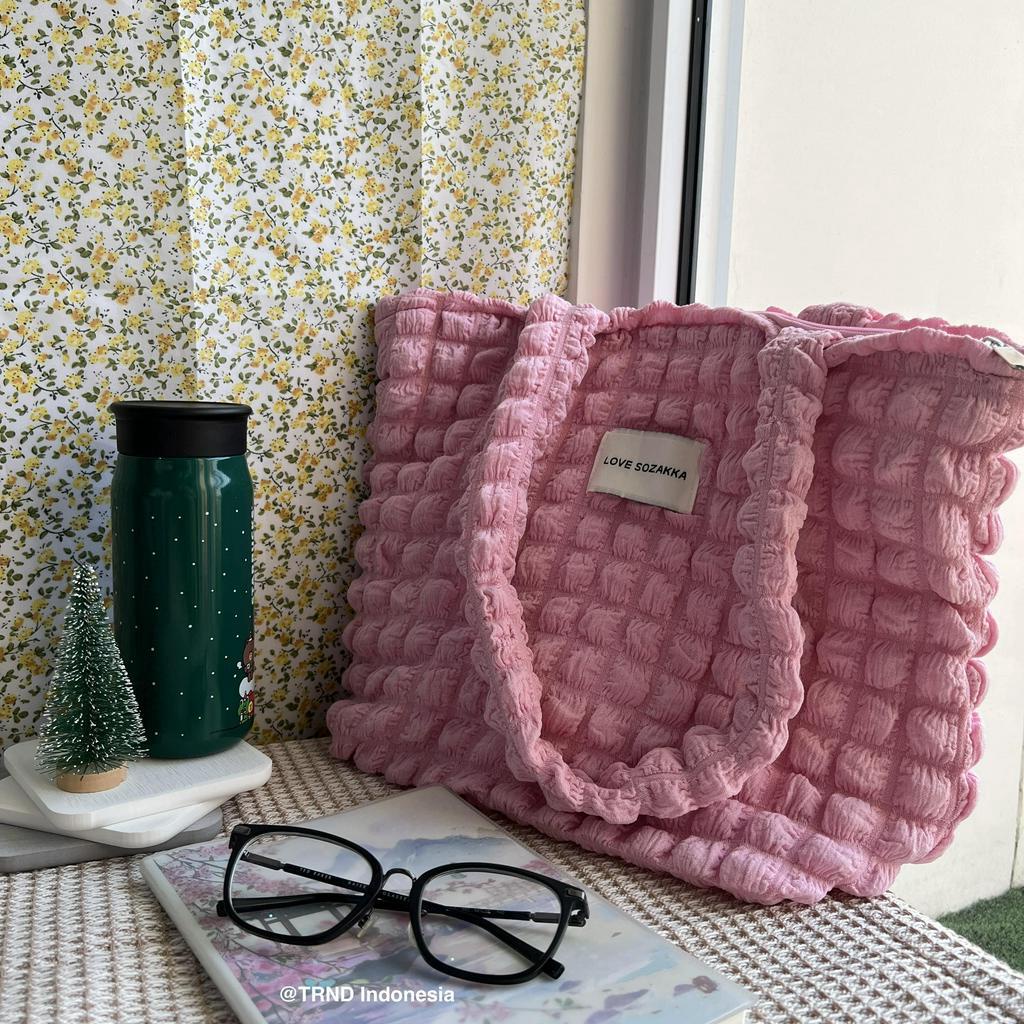 Jual Sozakka Puffy Bag - Tote Bag Puffy Selempang Wanita Tote Bag ...