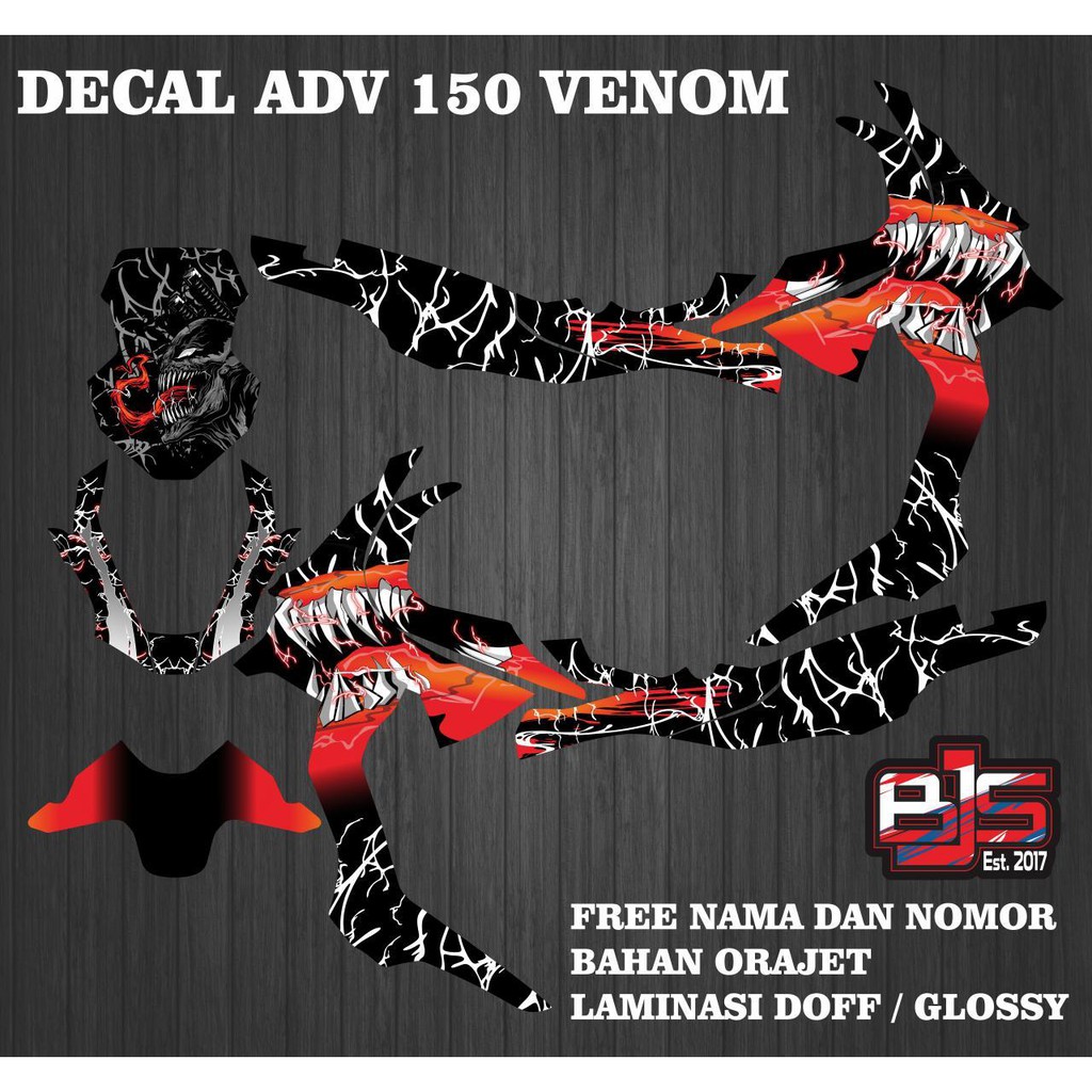 Jual [COD] Stiker Sticker Striping hologram FULL BODY Honda ADV 150 ...