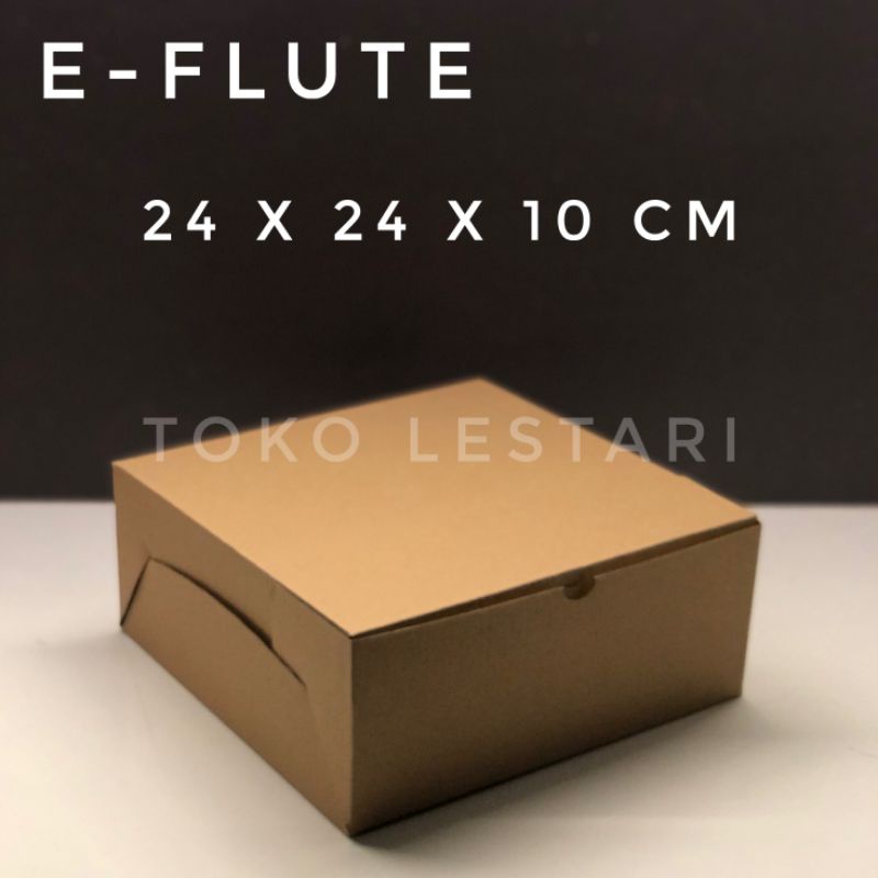 Jual Box Kardus E-Flute Coklat Untuk Packaging Olshop Sovenir Baju ...