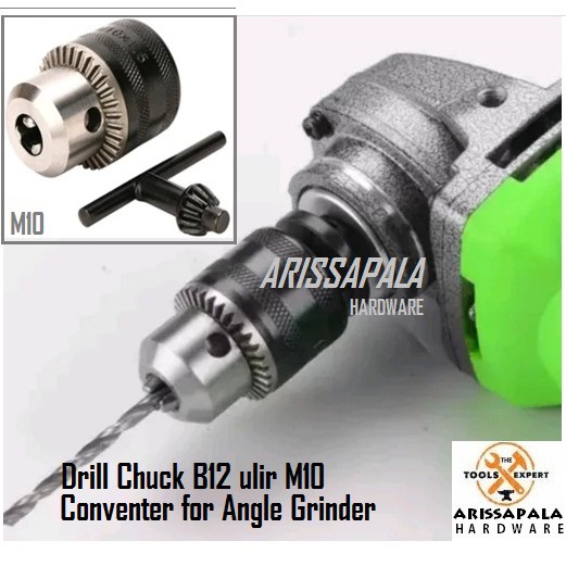 Jual Kepala Bor 10 mm Conventer Pengubah Gerinda Menjadi Mesin Bor Head ...