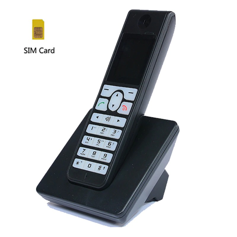 Jual Multi-language GSM Cordless Support 2G 3G SIM Card Wireless Phone ...
