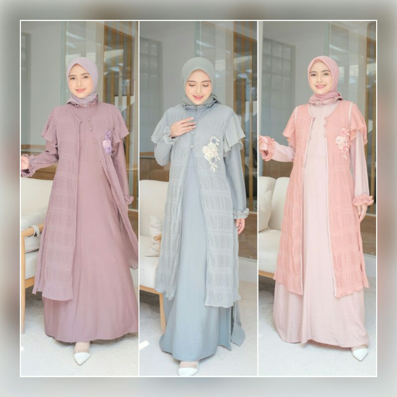 Jual SHAFA DRESS ZALIFA EID AL-ADHA SERIES | Shopee Indonesia