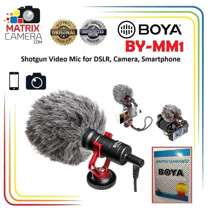 Jual Grab Medan Mic BOYA BY-MM1 Shotgun Video Microphone mic shot gun DSLR Camera Smartphone ...