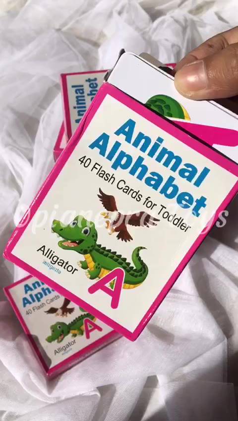 Jual Kartu Pintar Animal Alphabet Flash Card Mengenal Hewan Dan Huruf ...