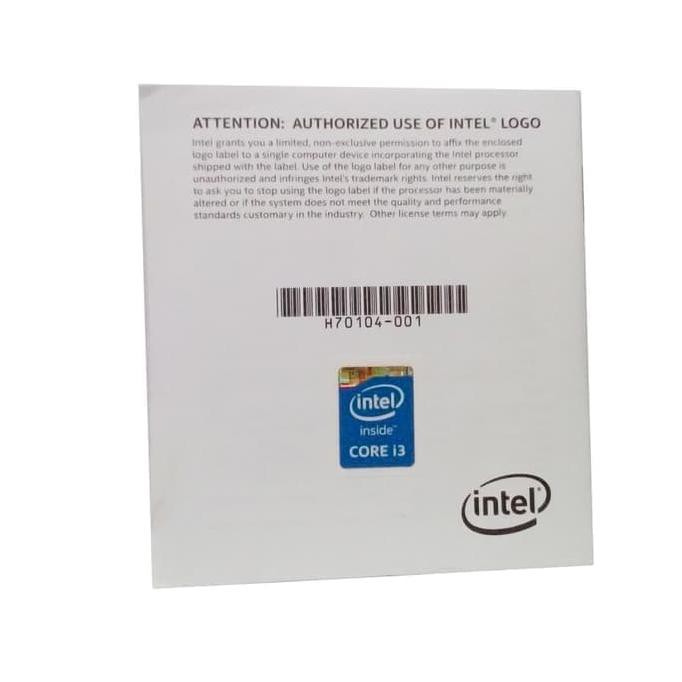 Jual Stiker Procesor Intel Core i3 original sticker bawaan box proc ori ...