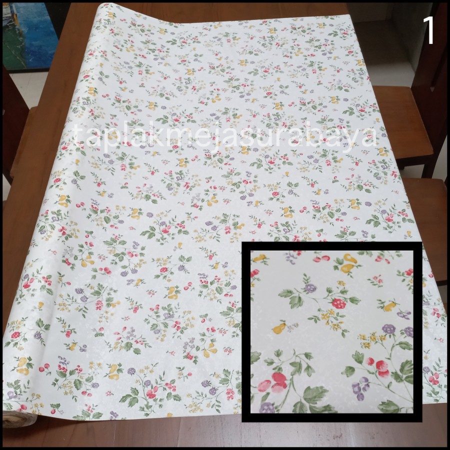 Jual Taplak Meja Makan Plastik Meteran Shabby Chic Custom Ukuran Motif ...