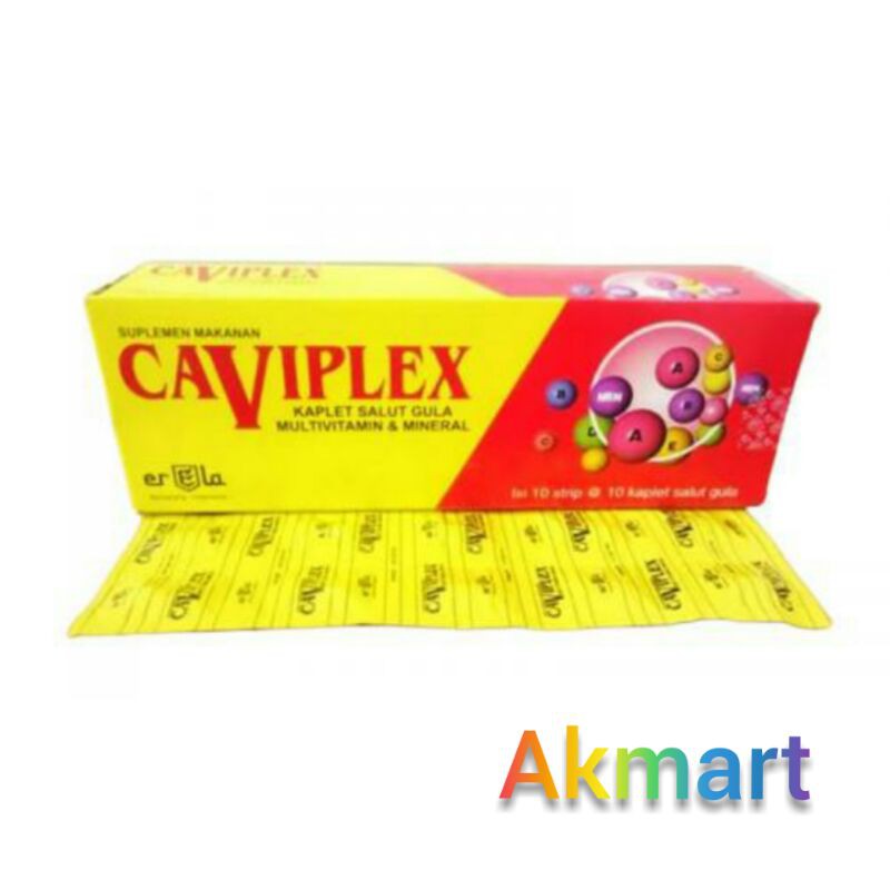 Jual CAVIPLEX Multivitamin dan Mineral, vitamin A, B, C,D,E per 1 strip ...