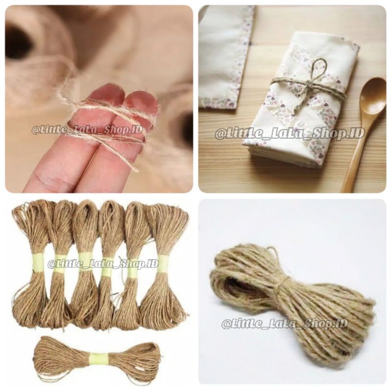 Jual Tali Rami 2ply/tali goni/10 Meter/roll/ tali goni /tali hampers ...