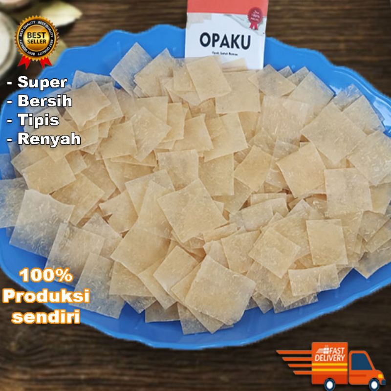 Jual OPAK SINGKONG PERSEGI KECIL SUPER TIPIS (MENTAH)/250G | Shopee ...