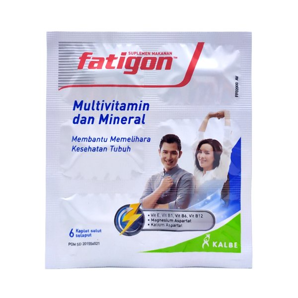 Jual Fatigon Multivitamin 1 Strip isi 6 Kapsul / Multivitamin | Shopee ...