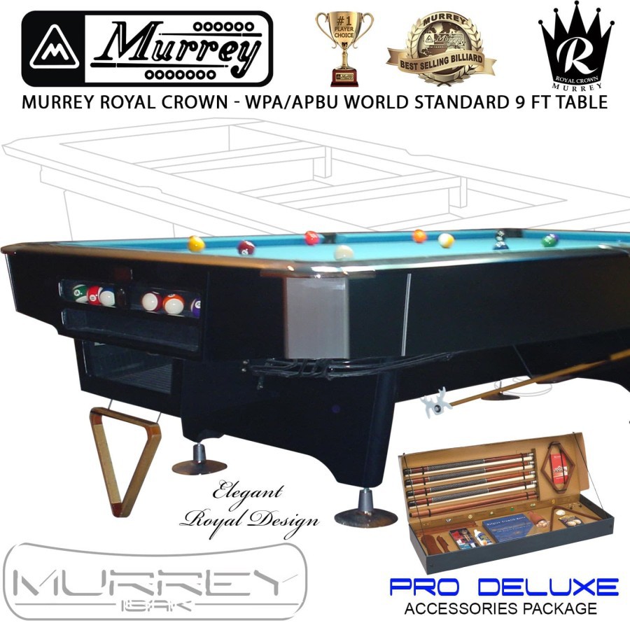 Jual Murrey Royal Crown 9 ft Pool Table - Meja Biliard Biliar 9 feet ...