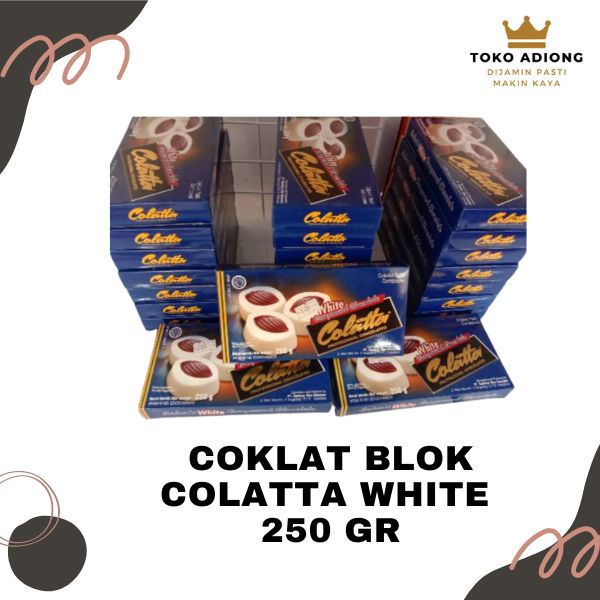 Jual COKLAT BLOK COLATTA WHITE - 250 G | Shopee Indonesia