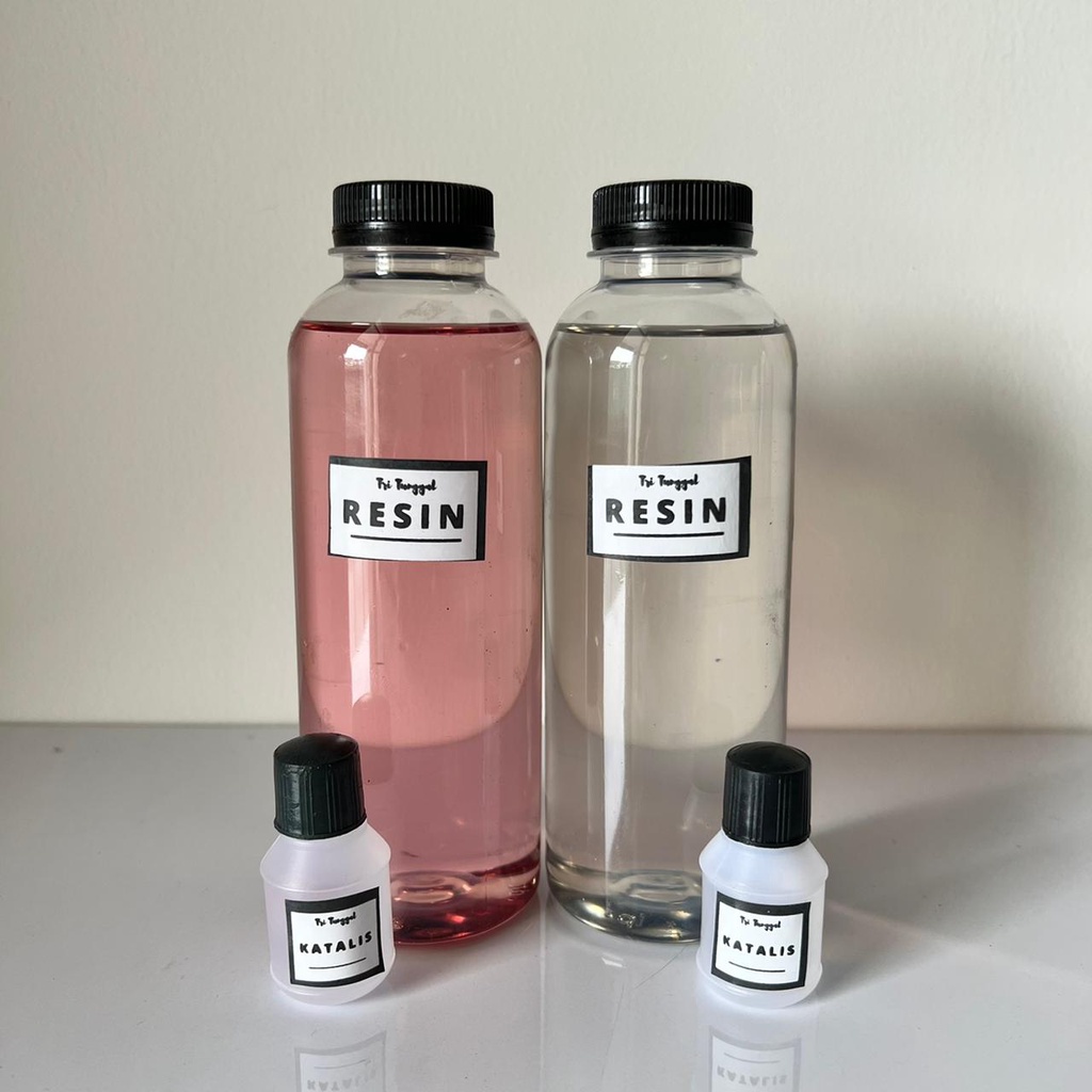 Jual RESIN 250 gram 100 gram + Katalis Lapis Lebih Hemat Paketan Red ...