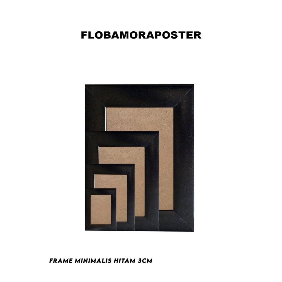 Jual frame minimalis hitam 3 cm | Shopee Indonesia