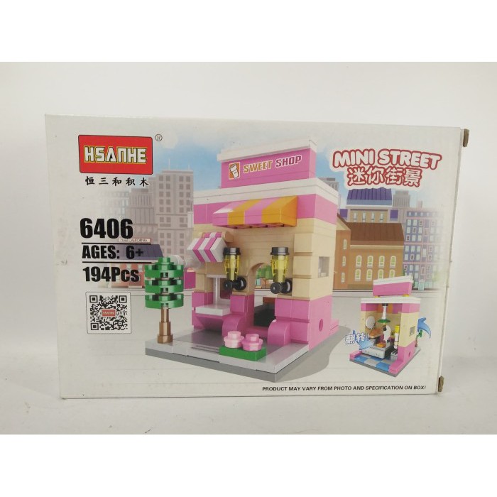 Jual Brick Hsanhe Lego Mini Street New Edition Dunkin Donuts New SNI ...