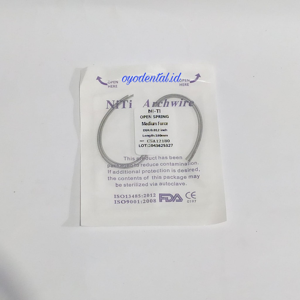 Jual Dental open coil spring bracket ortho FDA OCS orthodontic | Shopee ...