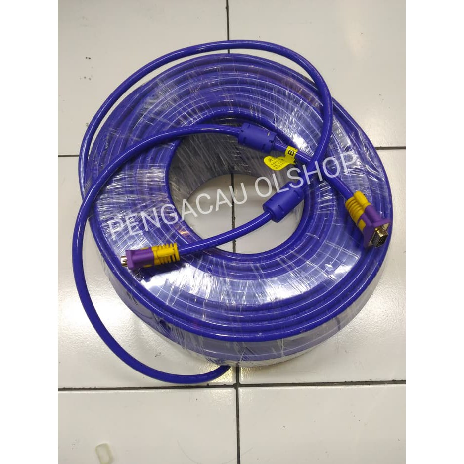 Jual Kabel Vga 100m Gold Plated / Copartner 100 Meter High Quality 3+9 | Shopee Indonesia