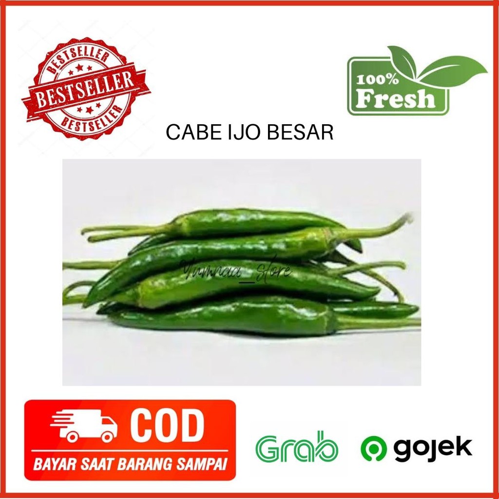 Jual Cabe Ijo Hijau Besar Bumbu Dapur Sayuran Segar Sayur Jakarta Pack ...
