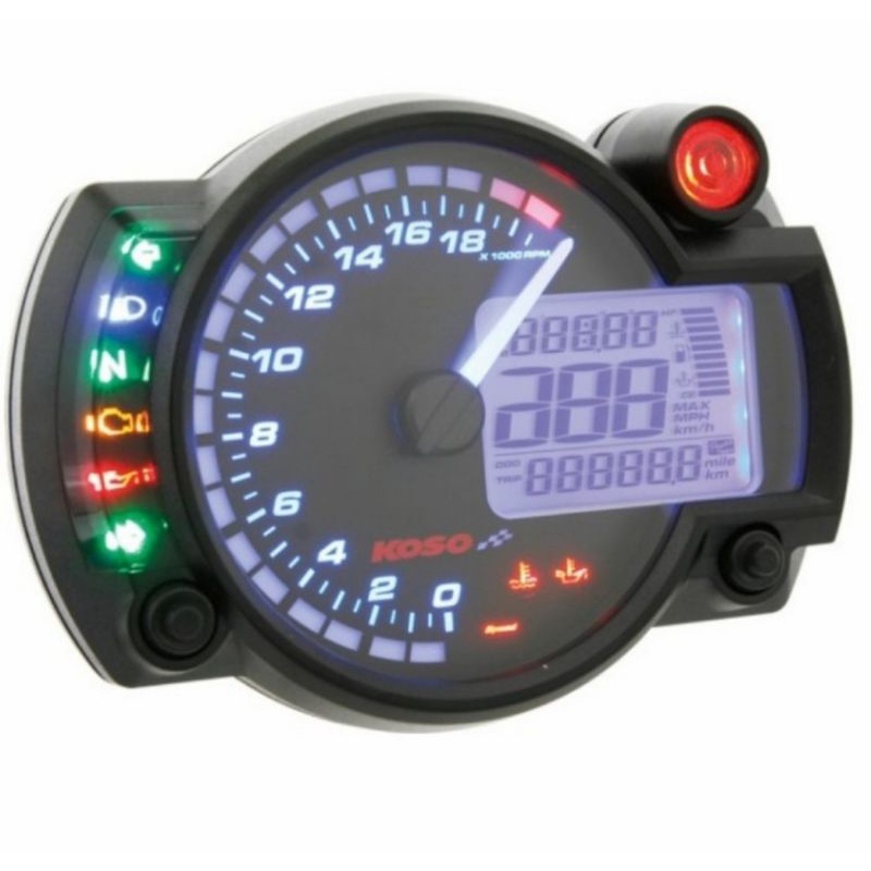 Jual Speedometer Digital KOSO RX2N Original , 8 Lampu Latar | Shopee Indonesia
