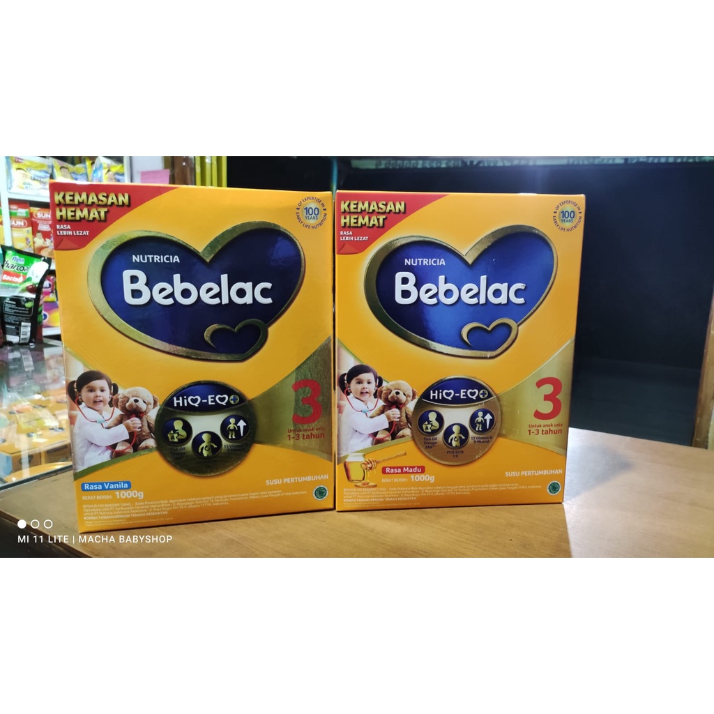 Jual BEBELAC 3 Bebelac 4 1000gram / 1KG / MADU / VANILA | Shopee Indonesia