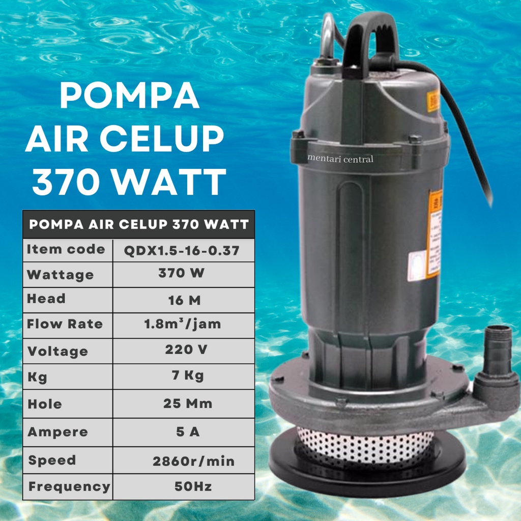 Jual Pompa Celup Air Kotor 370w Submersible Water Pump Pompa air ...