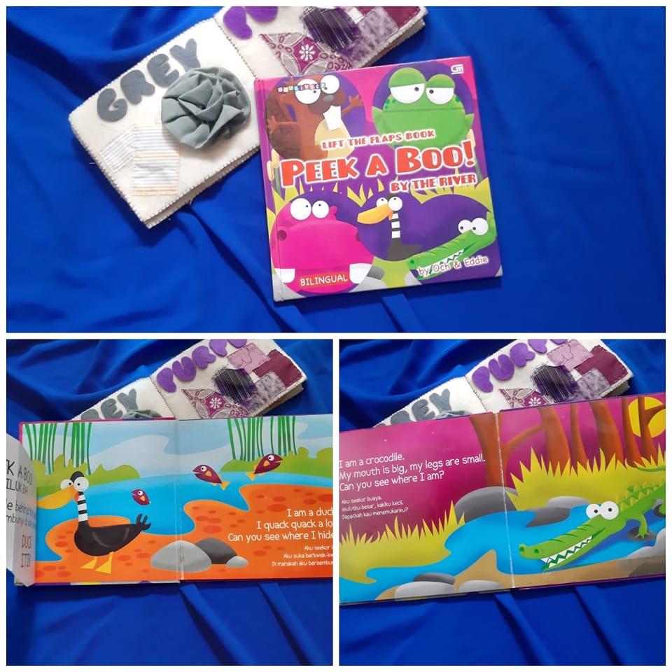 Jual Peek A Boo by the river lift the flaps book bilingual buku anak ...
