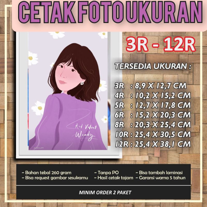 Jual Cetak foto custom bebas 3R-12R | Shopee Indonesia