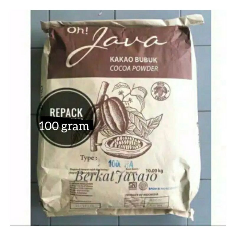 Jual Java Cocoa Powder DARK / 100 gram / 100% murni rasa masih asli | Shopee Indonesia