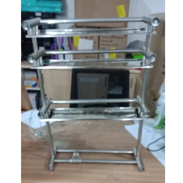 Jual NEW-Rak Kamar Mandi Minimalis Elegant Rak Handuk Stainless Steel ...