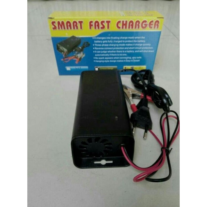 Jual Smart Fast Battery Charger 12v 10a Cas Accu Aki Auto Cut Off ...