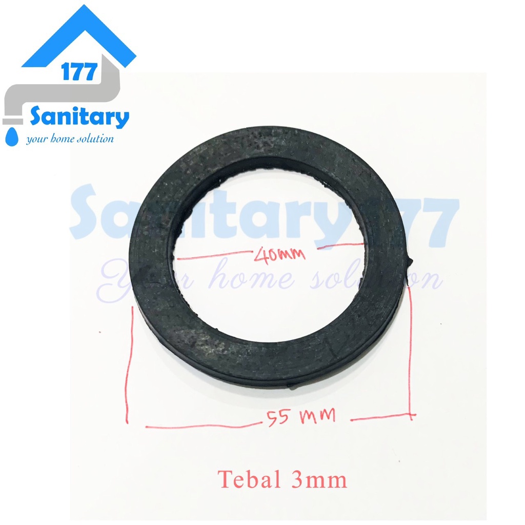 Jual Karet mur diameter 55mm x 40mm x 3mm -Ring o seal karet 5.5 cm ...