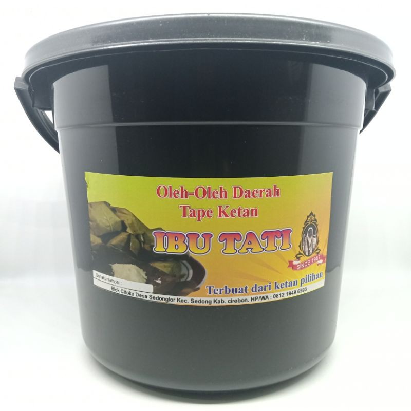 Jual Tape Ketan Khas Cirebon/Kuningan Ibu Hj.Tati Kemasan Ember Isi 60 ...