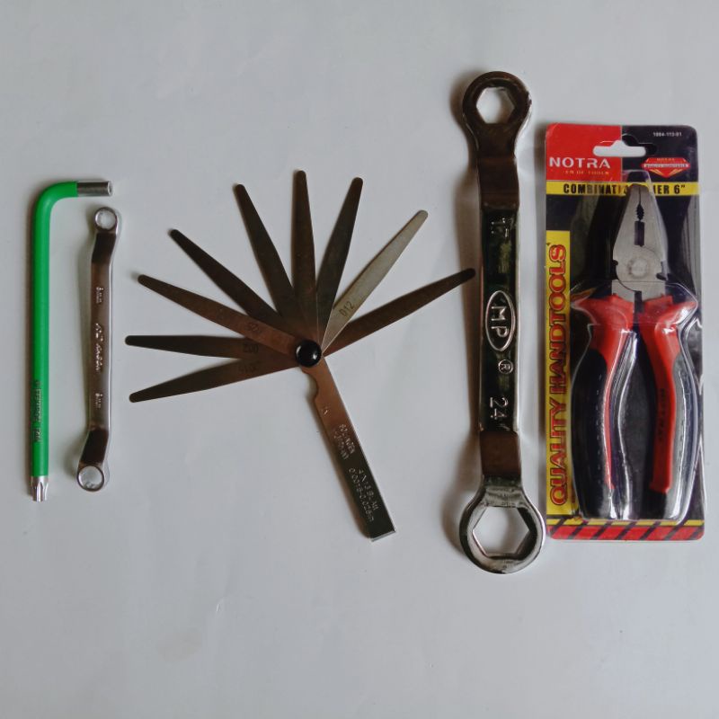 Jual Paket Tang Kombinasi Notra 6" Inch + Fuller 13 Blades + Kunci Stel ...