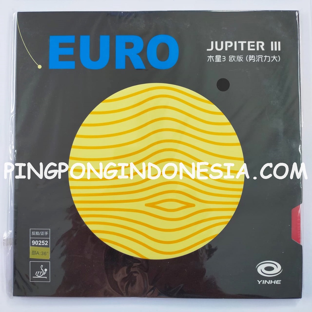 Jual Yinhe Jupiter III Euro - Karet Rubber Pingpong Tenis Meja 3 Bet ...