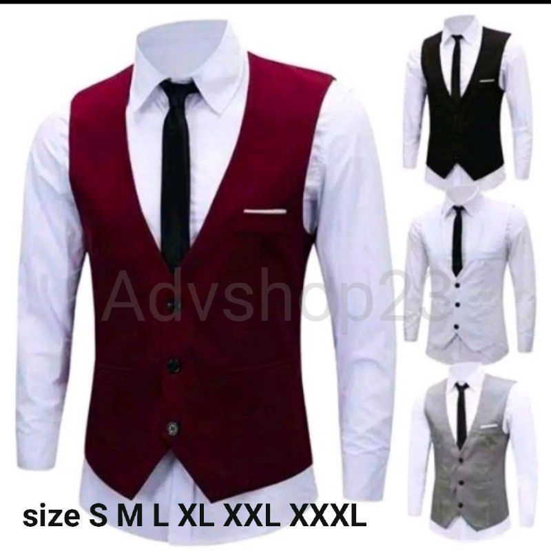 Jual ROMPI JAS PRIA/VEST FORMAL/ ROMPI SETELAN DALAMAN JAS | Shopee ...