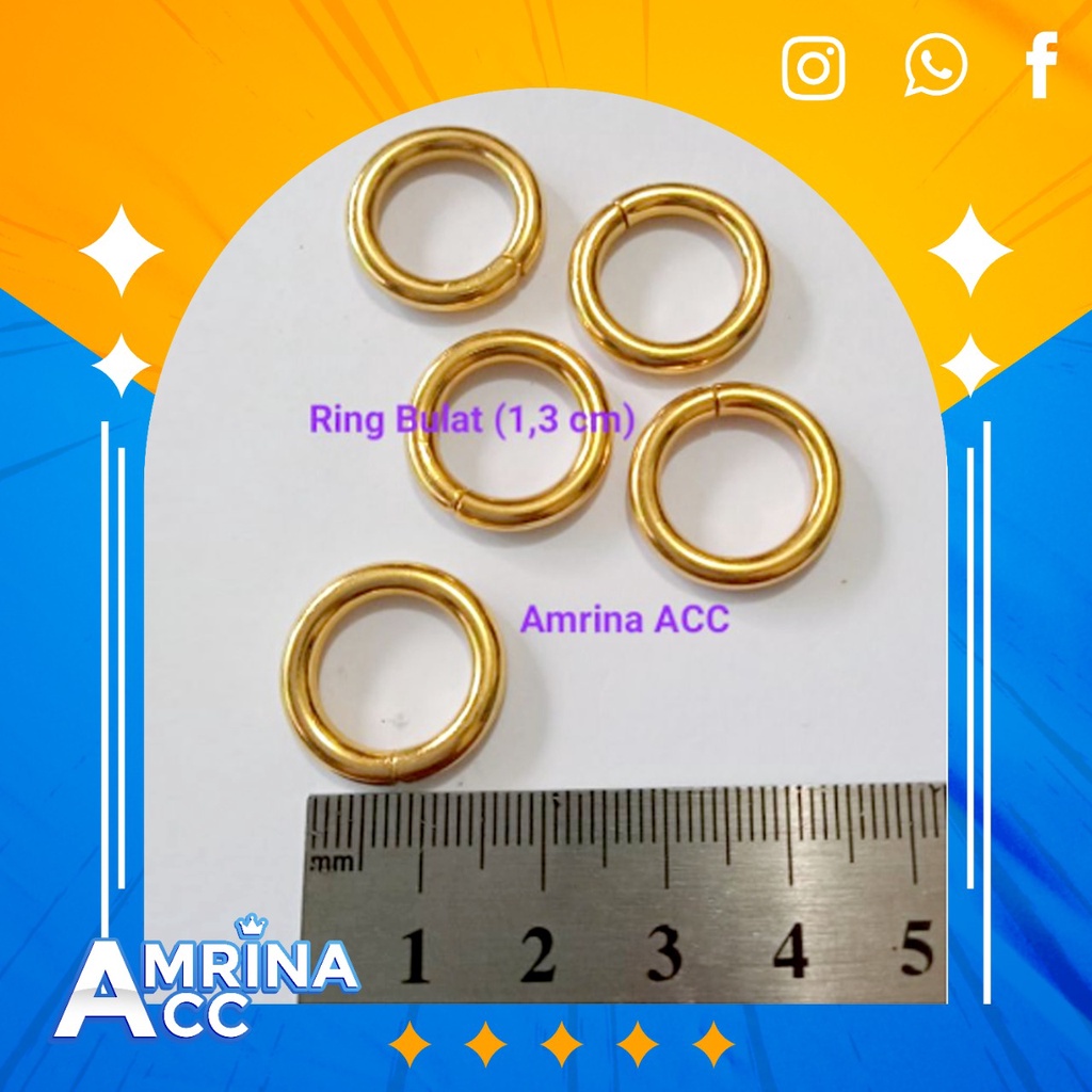 Jual Ring Bulat 1,3 cm (12 pcs) | Shopee Indonesia