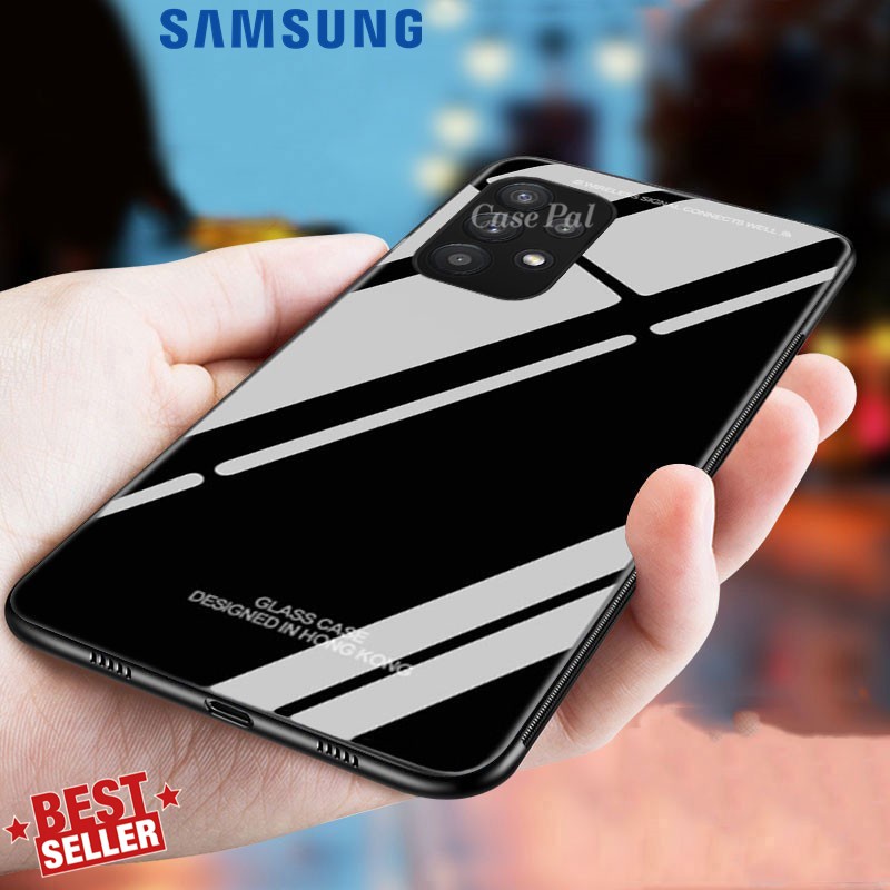 Jual Case Premium Samsung A53 A32 5G A72 A7 2018 Terbaru Rear Glass Tempered Miror Soft Case ...