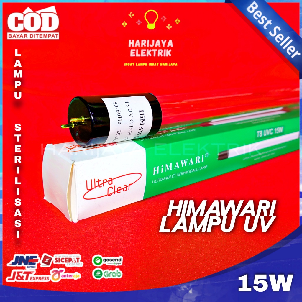 Jual LAMPU TL UV STERILISASI VIRUS T8 15W HIMAWARI ULTRA CLEAR ULTRAVIOLET | Shopee Indonesia