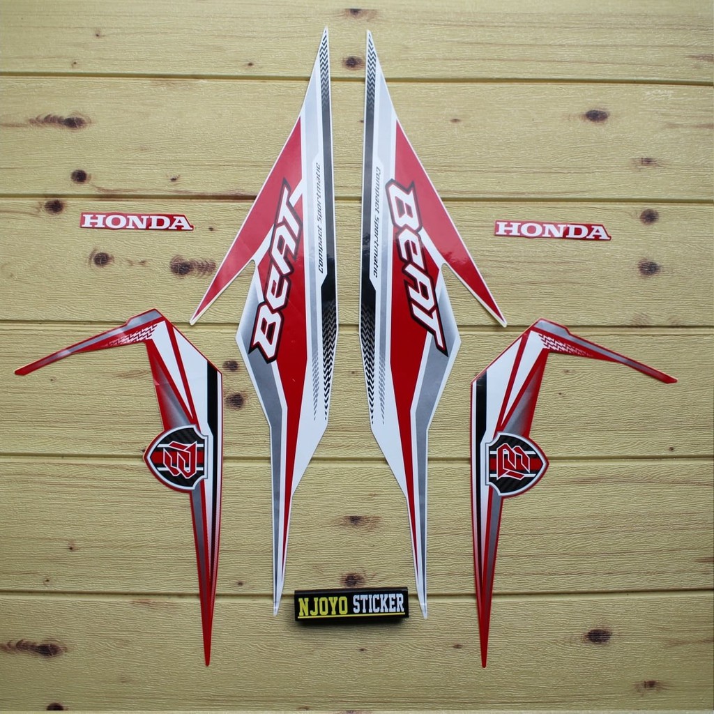 Jual STICKER STRIPING BEAT ECO 2019 MERAH PUTIH | Shopee Indonesia