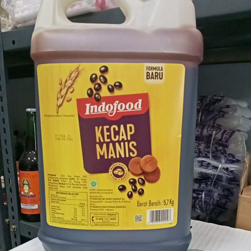 Jual Kecap Manis Indofood Jerigen 5.7Kg | Shopee Indonesia