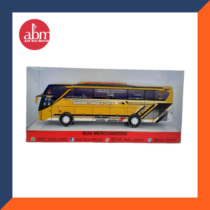 Jual Miniatur Bus / Miniatur Bis Papercraft Sudiro Tungga Jaya STJ ...