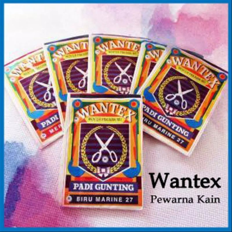Jual WANTEX PADI GUNTING / WENTER PAKAIAN / Pewarna Kain / Pcs | Shopee ...