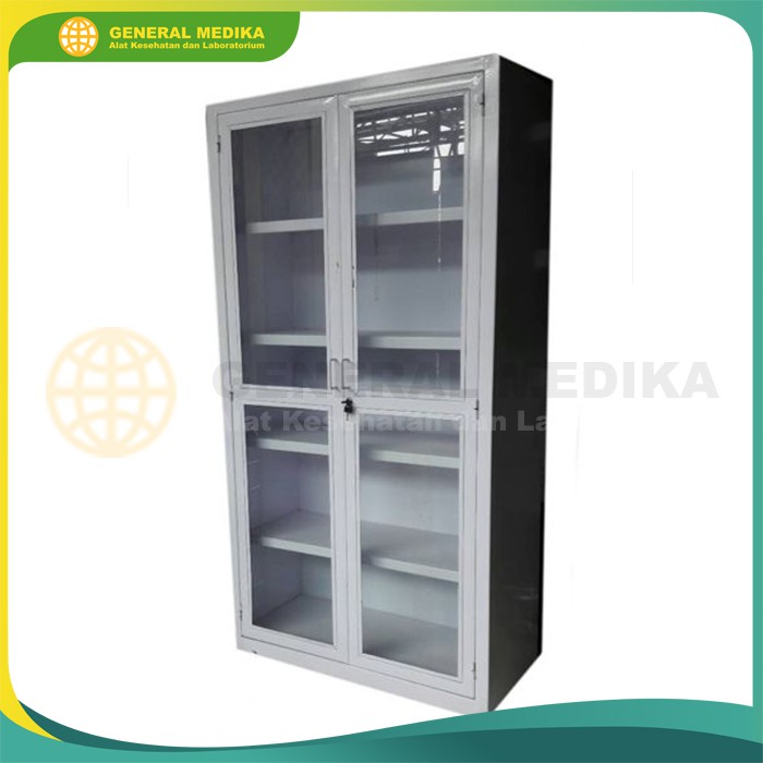 Jual Lemari Obat 2 Pintu / Lemari Arsip / Lemari Instrumen full kaca ...