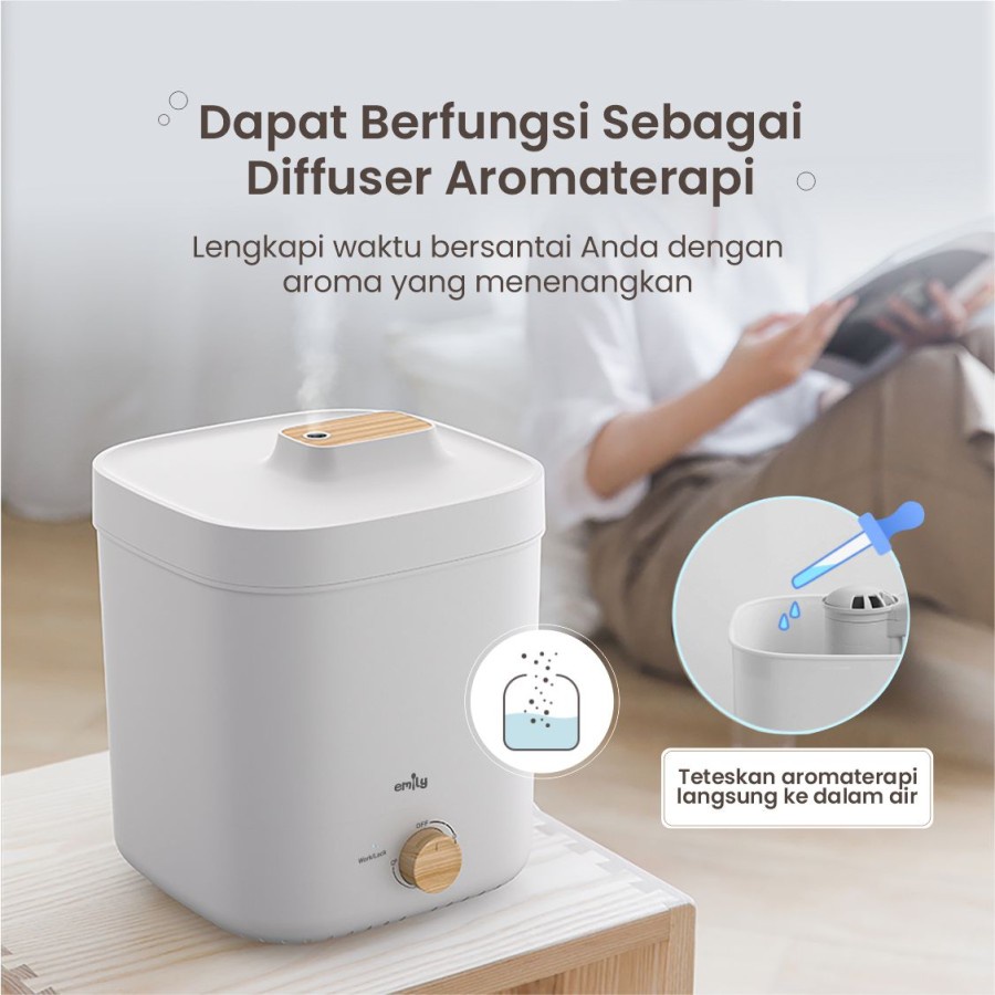 Jual EMILY TOP FILL HUMIDIFIER 4L ALAT PENJAGA KELEMBABAN UDARA RUANGAN ...