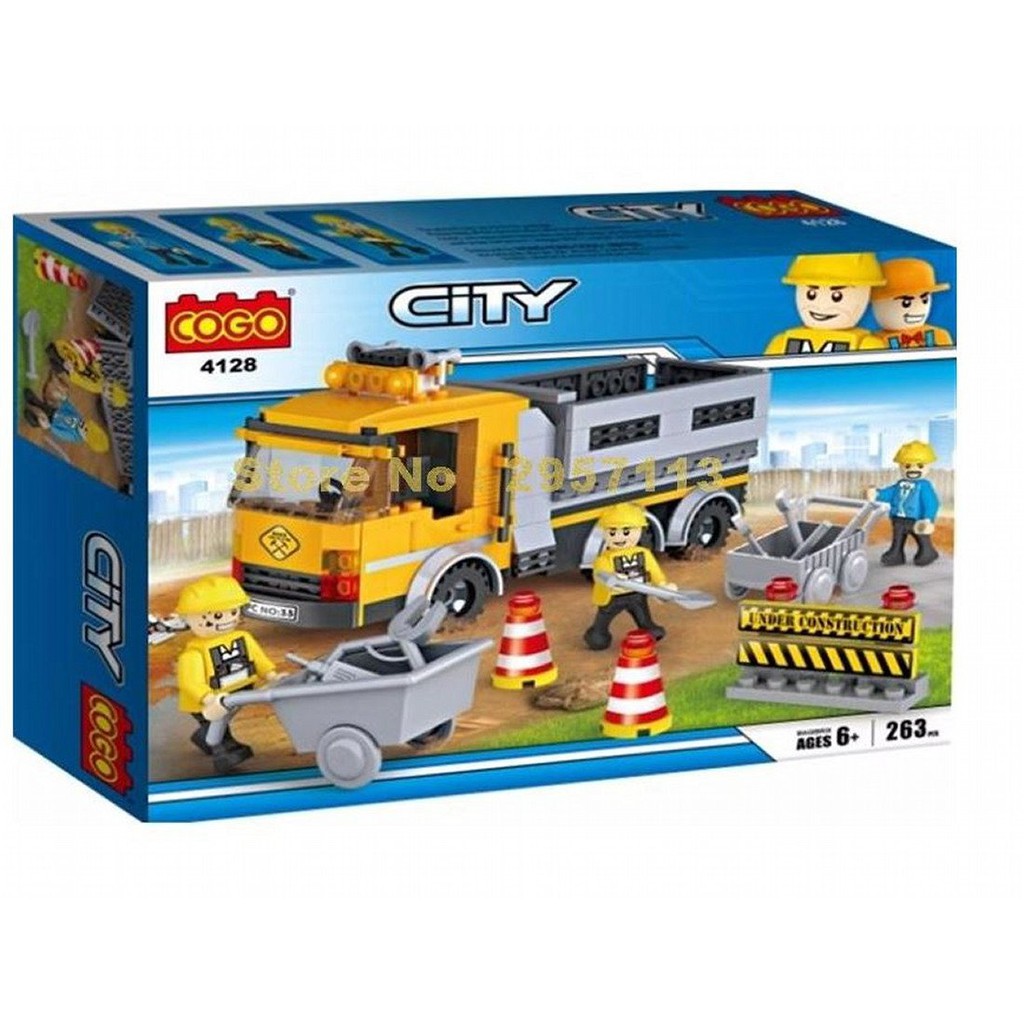Jual COGO City 4128 4158 4159 Bricks Construction - Balok Konstruksi ...