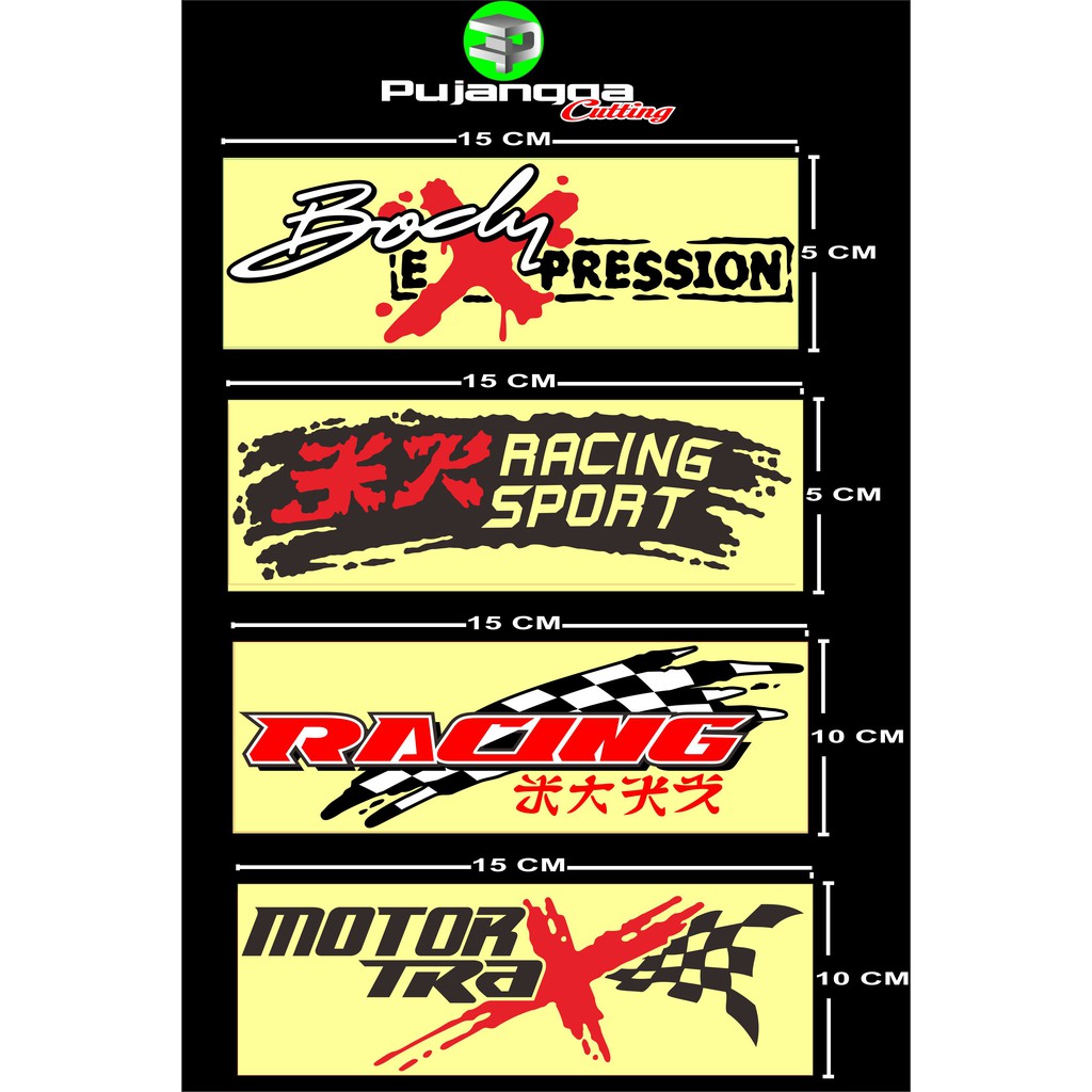 Jual CUTTNG STIKER ( DESIGN SIAP CETAK 1 HARI JADI ) CUSTOM WARNA ...