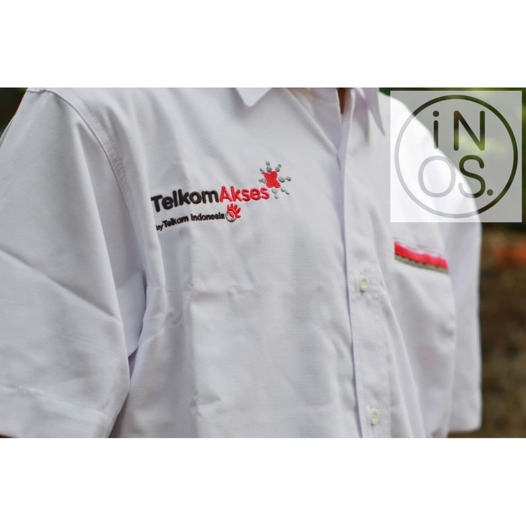 Jual Seragam Kemeja TELKOM AKSES, Warna Putih Indihome Lengan Pendek ...
